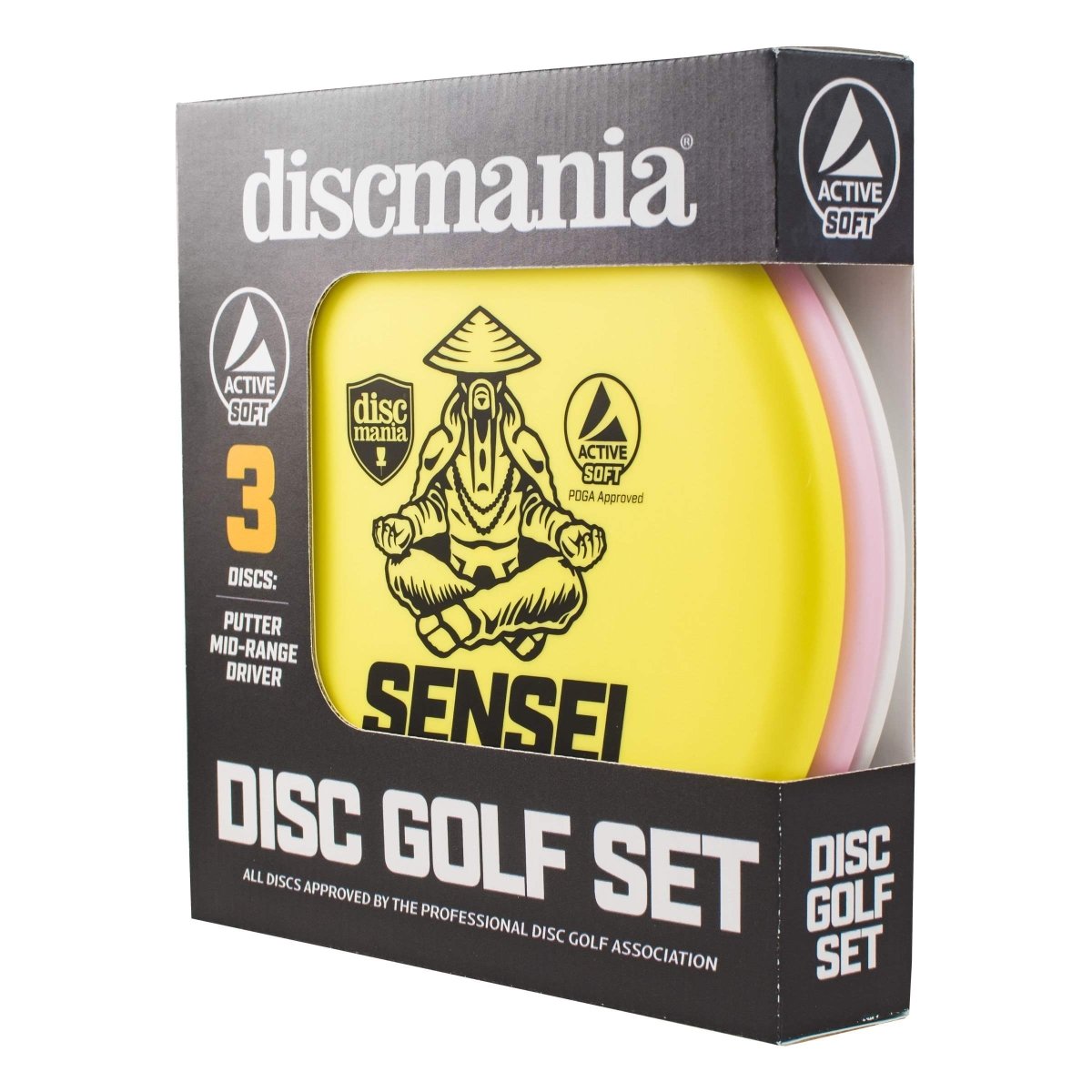 Discmania Active Soft Starter Set | 3 Pack Beginner Set for Disc Golf ...